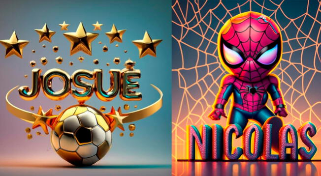 [Ideogram IA] Descarga GRATIS 30 nombres personalizados en 3D con Inteligencia Artificial ...