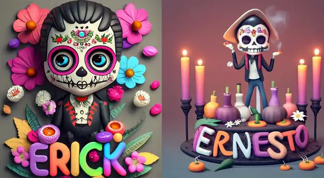 Ideogram: descarga 10 nombres en 3D con Catrines por el Día de los ...