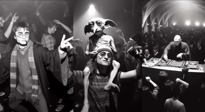 Inteligencia artificial: ¿Cómo sería una fiesta rave en Hogwarts? Ponen ...