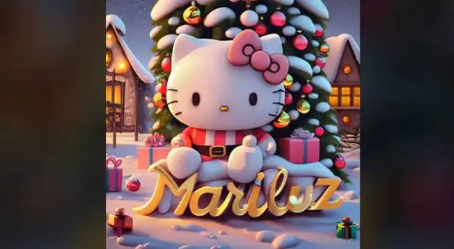 Descarga las mejores imágenes personalizadas de Hello Kitty navideña ...