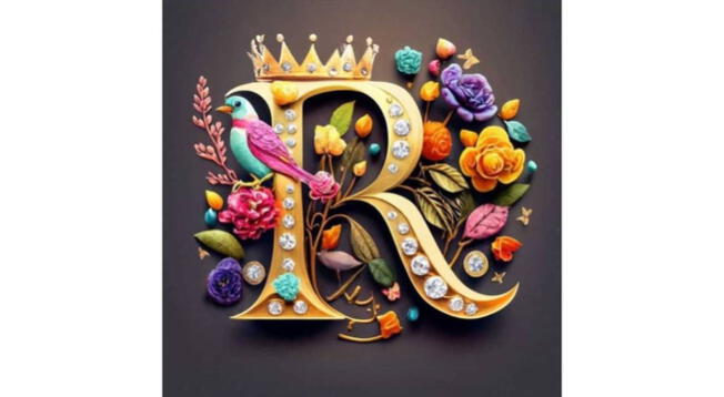 Descarga la inicial de tu nombre diseñada con Inteligencia Artificial ...