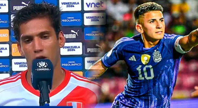 Capitán de Perú sub-23, Emilio Saba, lamentó la derrota con Argentina ...
