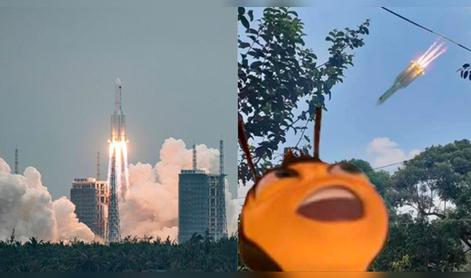 Caída del cohete chino: gánate con los mejores memes del Long March 5B