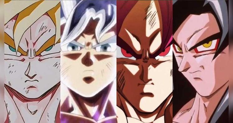 Gokú y todas sus transformaciones en la historia de Dragon Ball Z ...